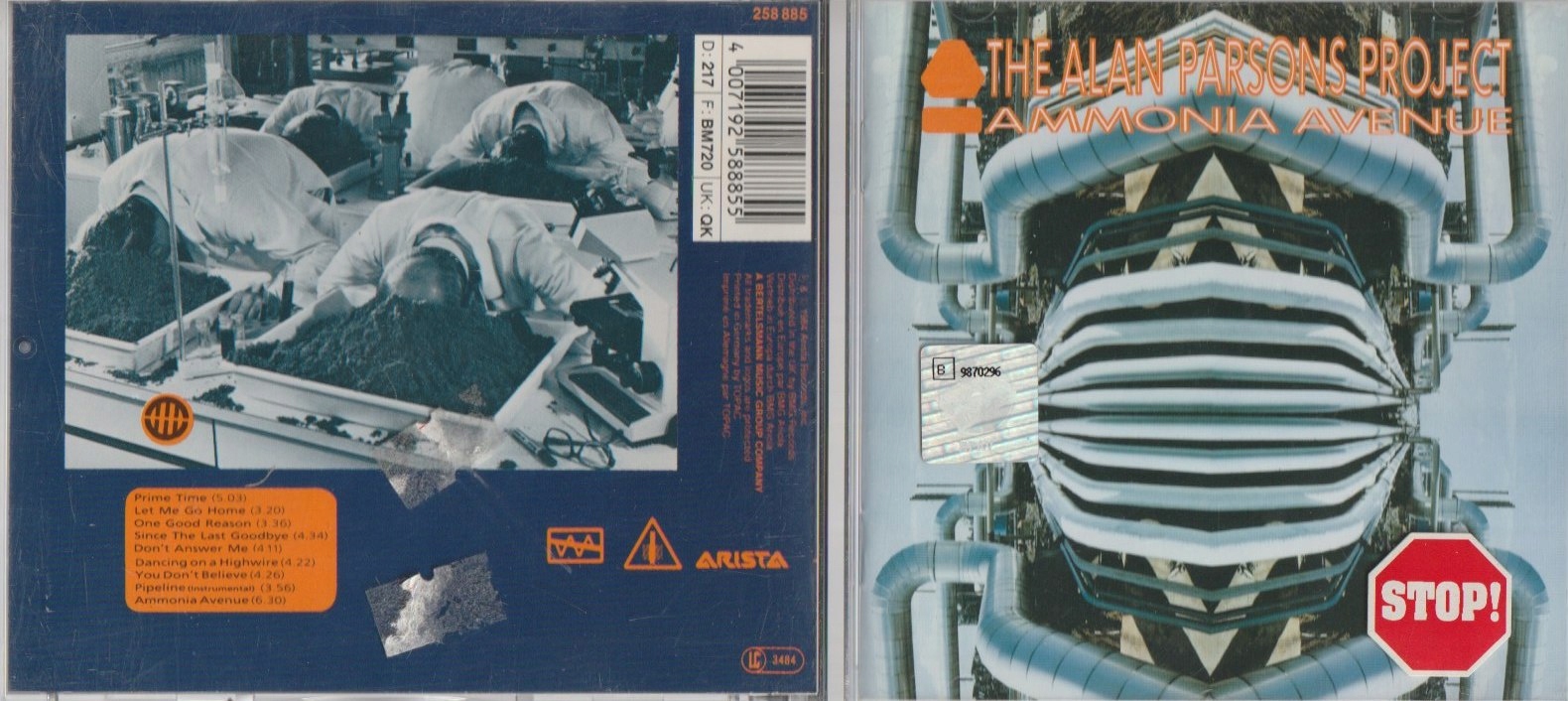 Płyta CD The Alan Parsons Project - Ammonia Avenue 1984 ...