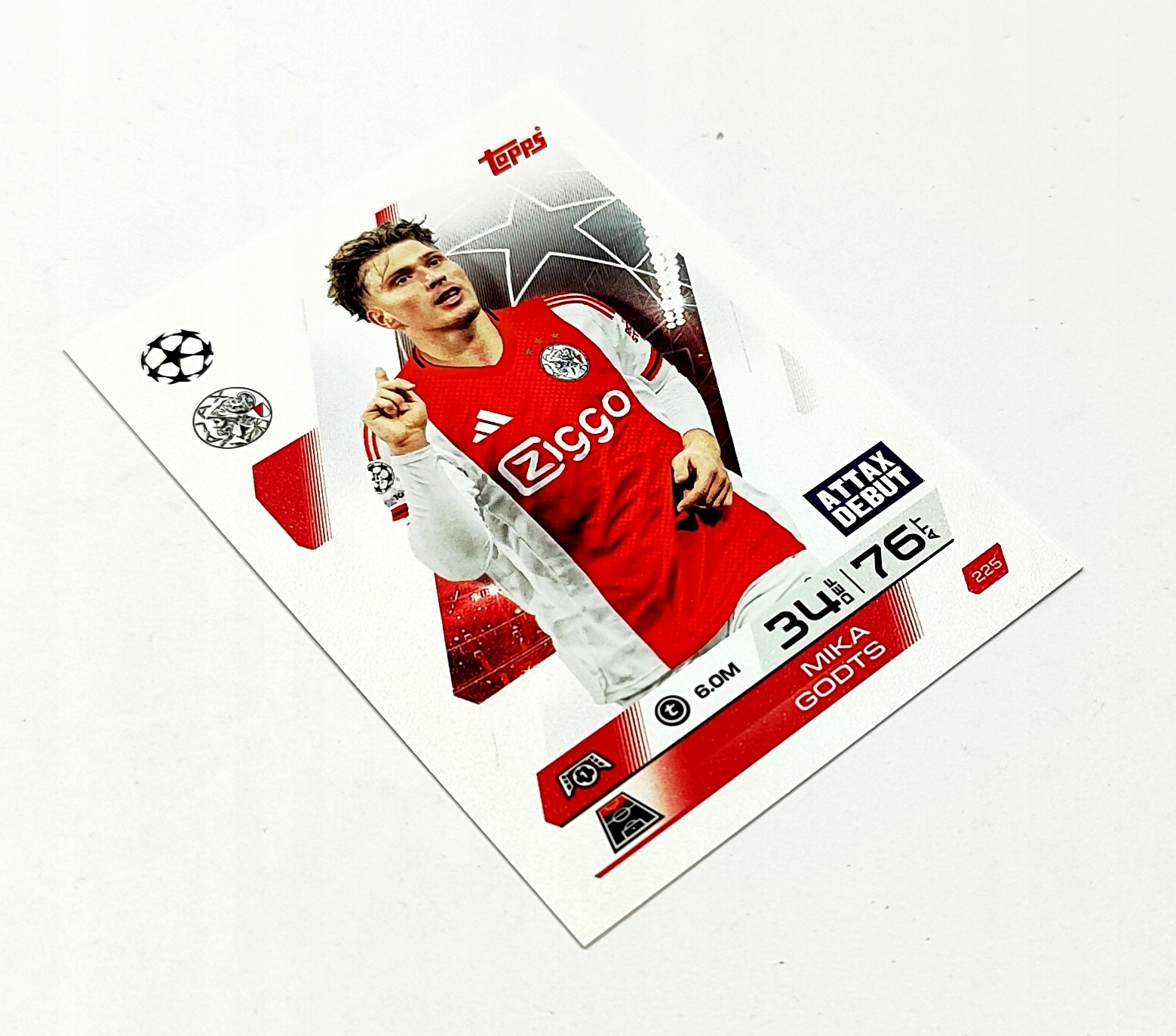KARTA TCG MATCH ATTAX 2025/26 NR 225 MIKA GODTS / AFC AJAX • Cena, Opinie - Allegro