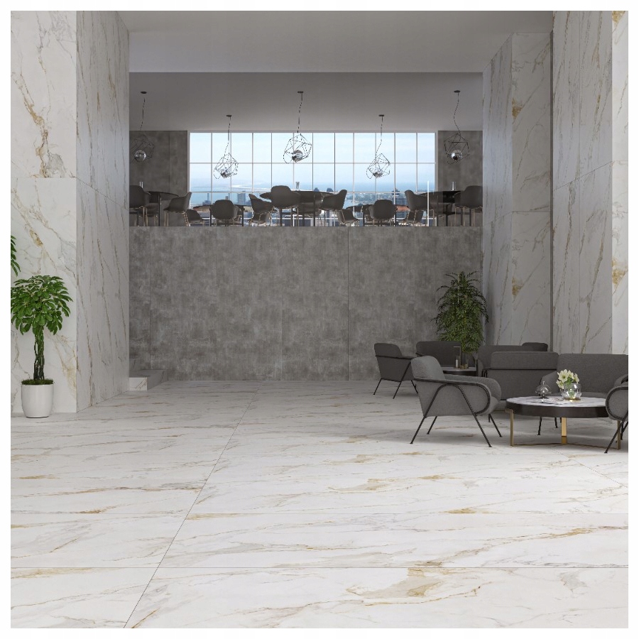 GRES MARSHALL CALACATTA GOLD MAT RECT SENTI 1,44m2 (8429991669850) • Cena, Opinie • Płytki ...