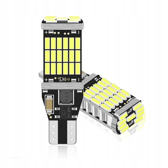 ŻARÓWKA LED W16W T15 CANBUS WSTECZNY 45 LED SMD LED T15 W16W 360 ...