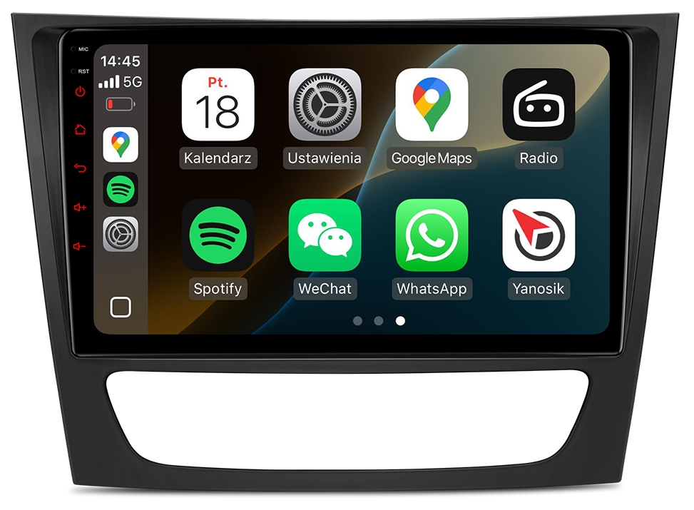 MERCEDES w211 w219 CLS w463 NAJNOWSZY ANDROID CARPLAY RADIO NAWIGACJA ...