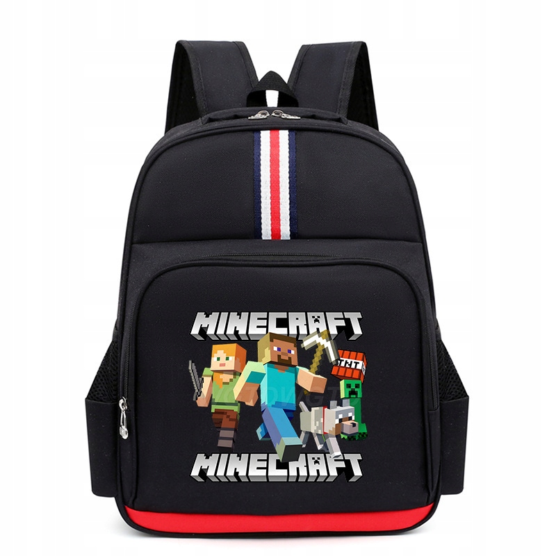 ISKOLAI HÁTIZSÁK TÁSKA minecraft MINTÁK A4 NAGY MINTÁK STÍLUS - Allegro