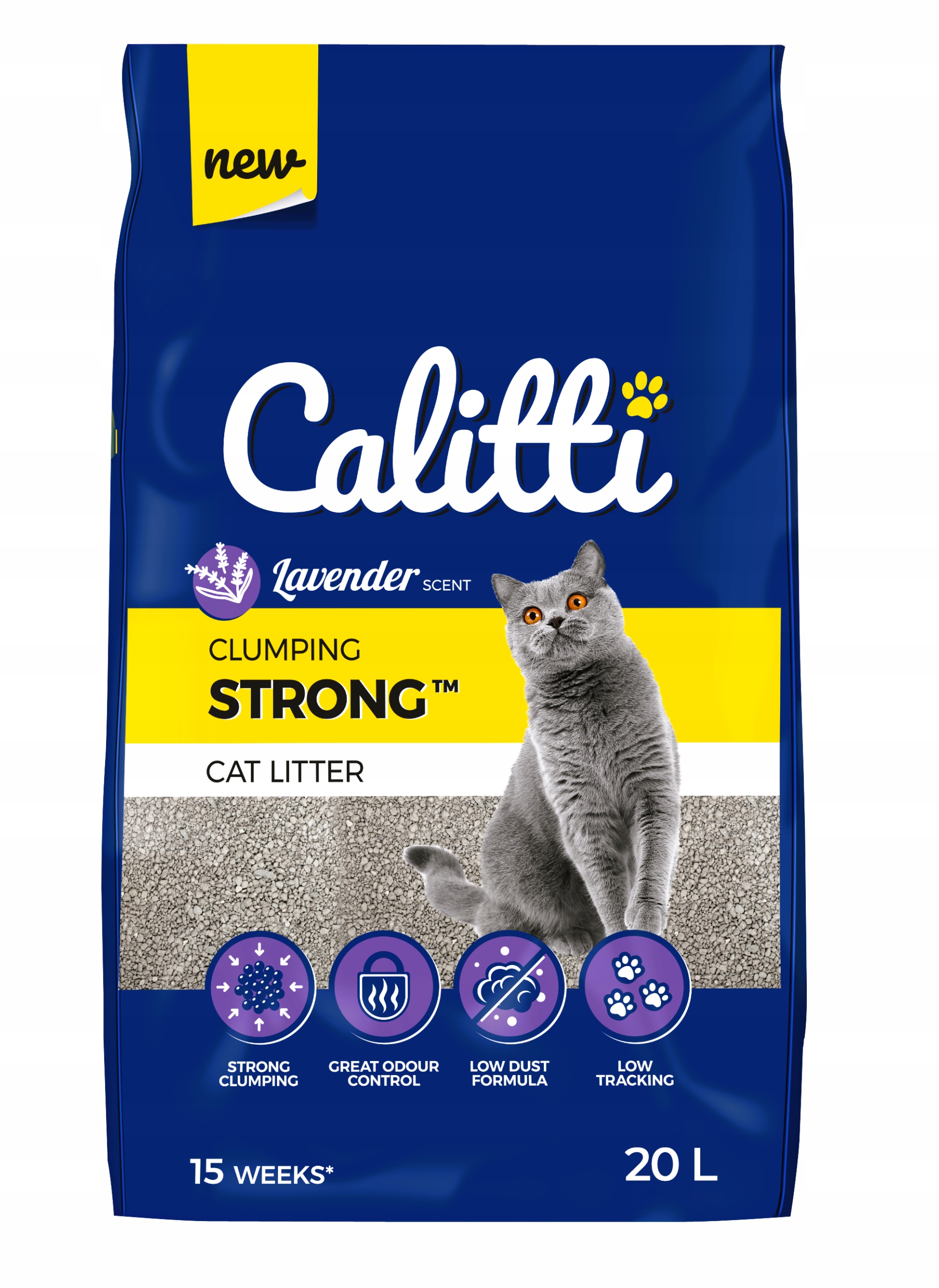 Calitti Strong Lavender 20L żwirek bentonitowy (5907222223338) • Cena ...