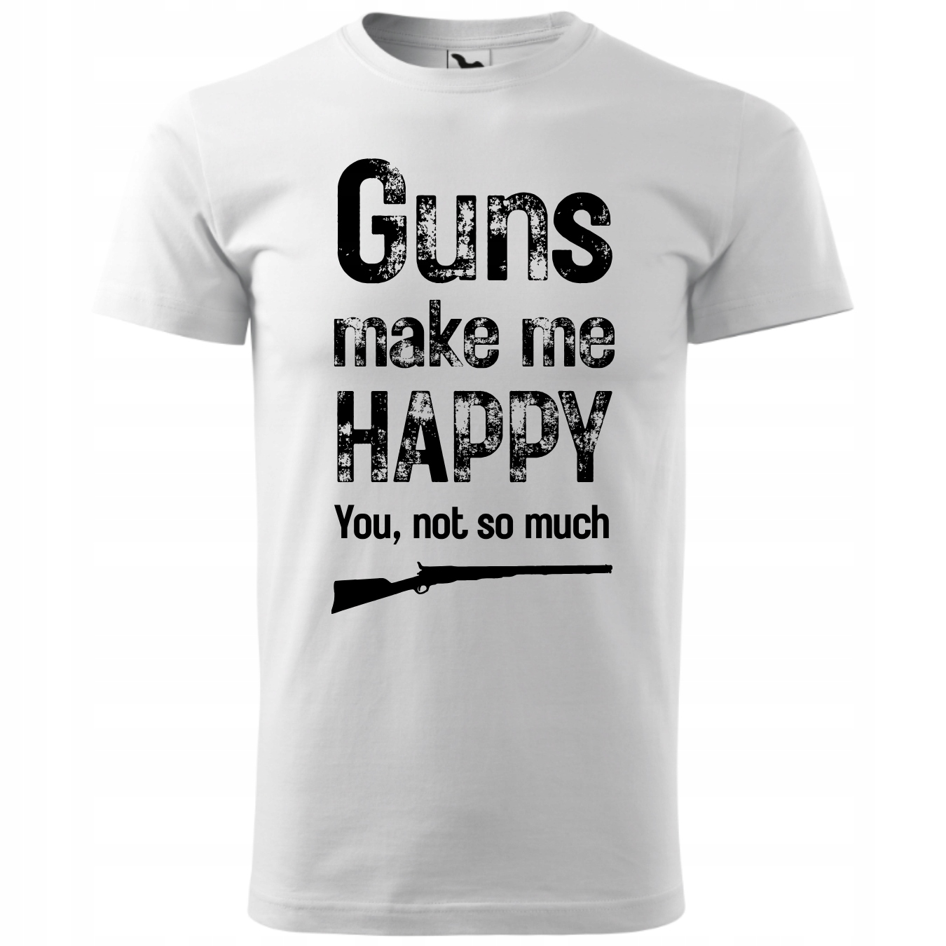 TRIČKO MALFINI STŘELBA TÁTA ZBRAŇ PISTOLE PUŠKA IPSC PIRO GUN BÍLÉ ...