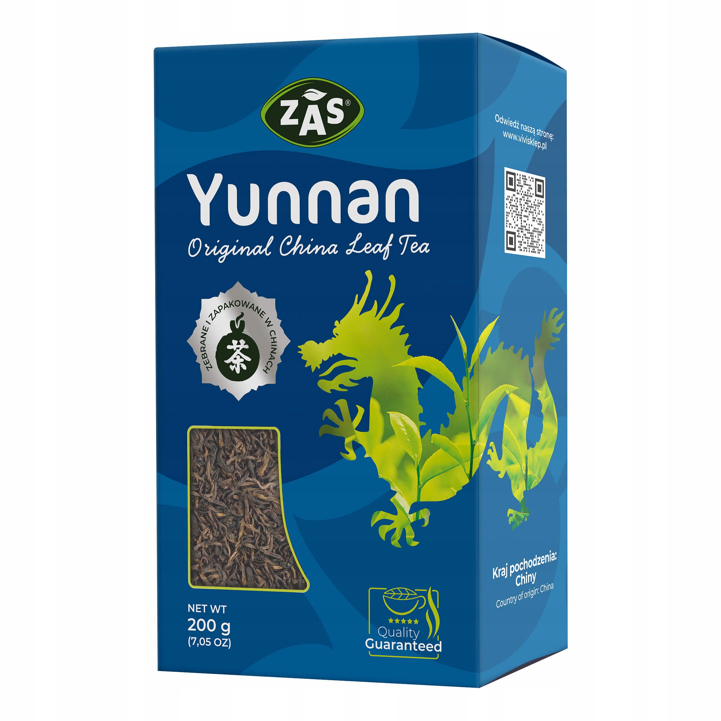 Czarna herbata ZAS Yunnan China leaf tea 200g (5900971000625) • Cena ...