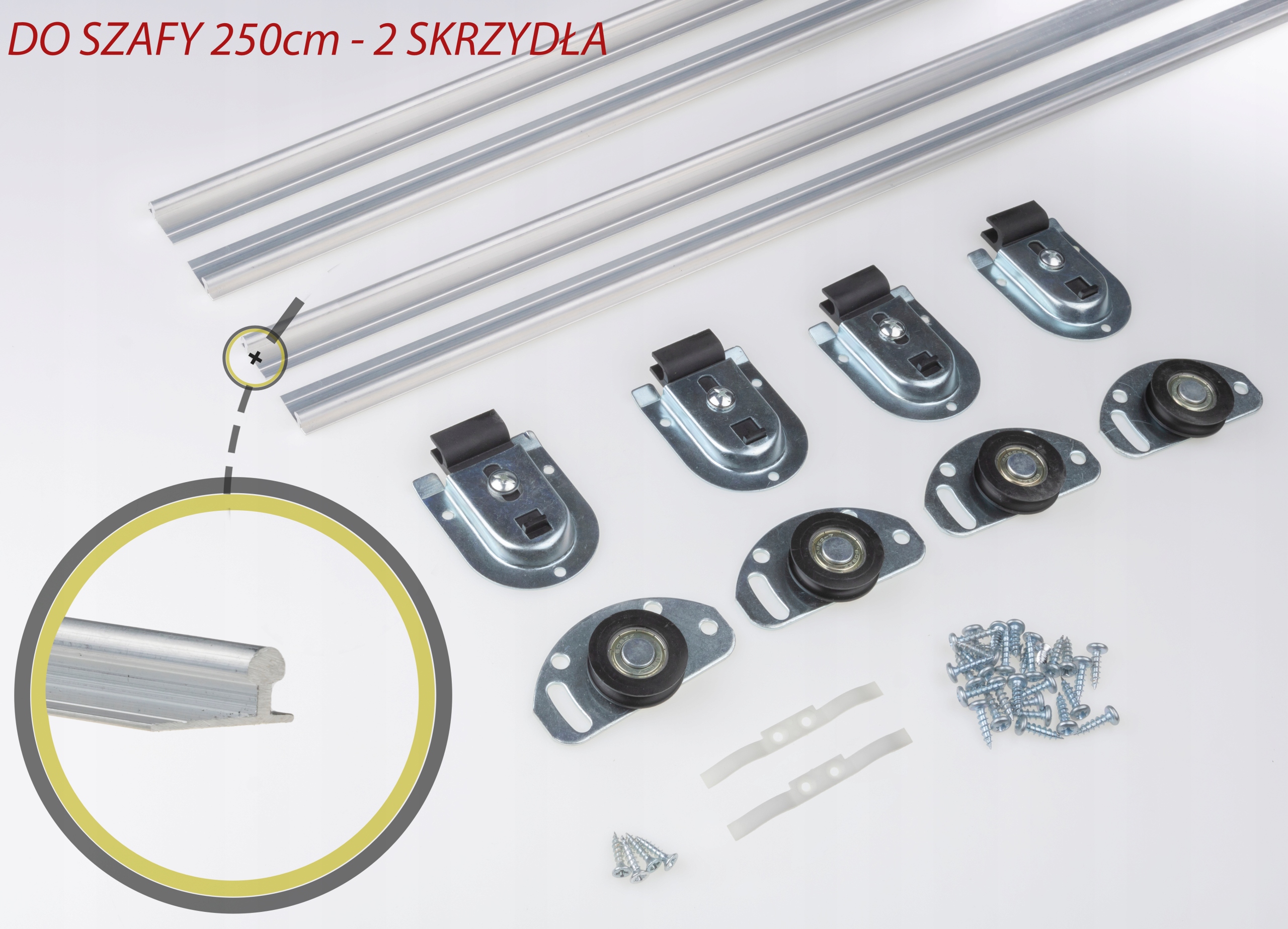 System do drzwi przesuwnych w szafach ATU 2500 (5904873482862) • Cena ...