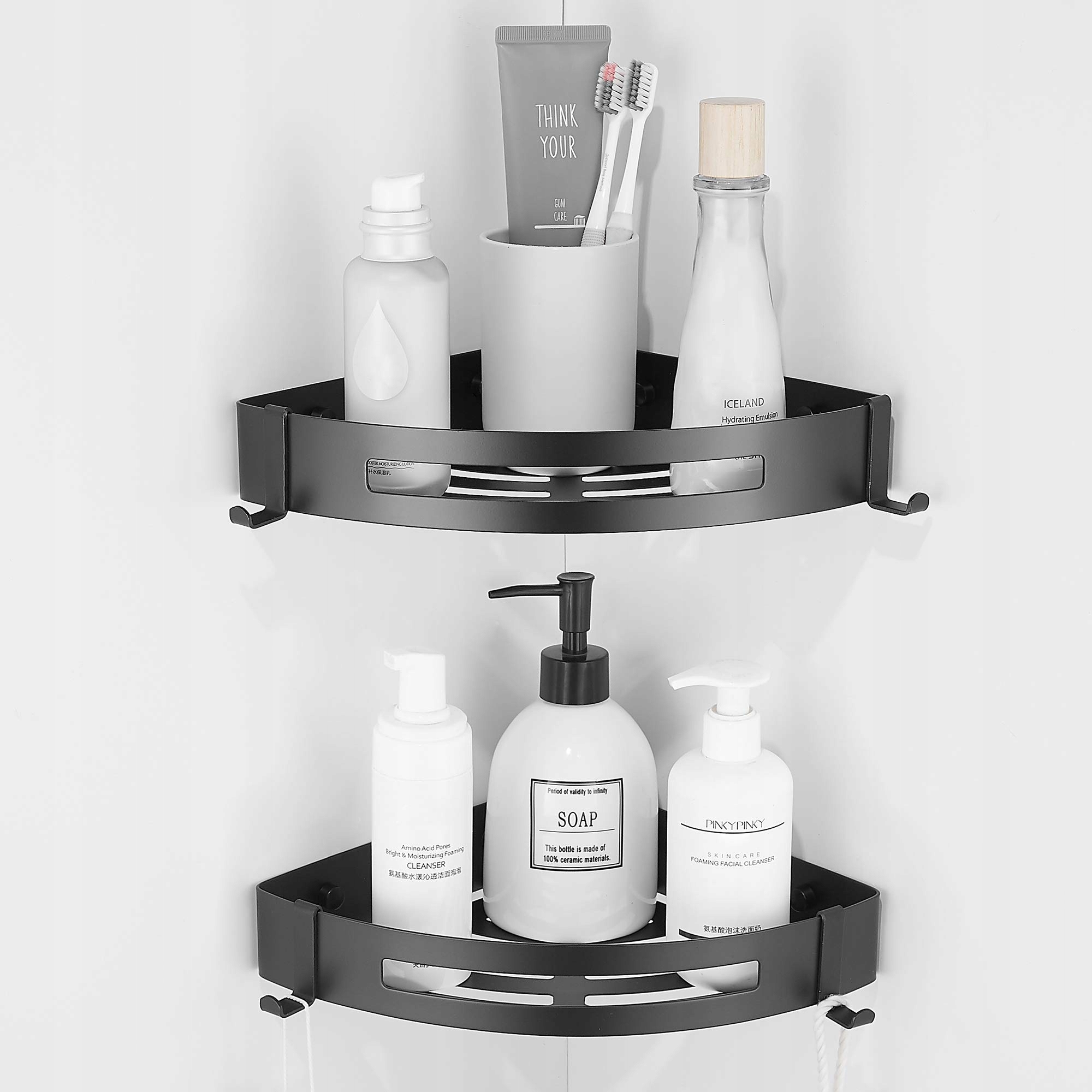 PÓŁKA PRYSZNICOWA NAROŻNA POD PRYSZNIC 2SZT+KLEJ (8713825370549) • Cena ...