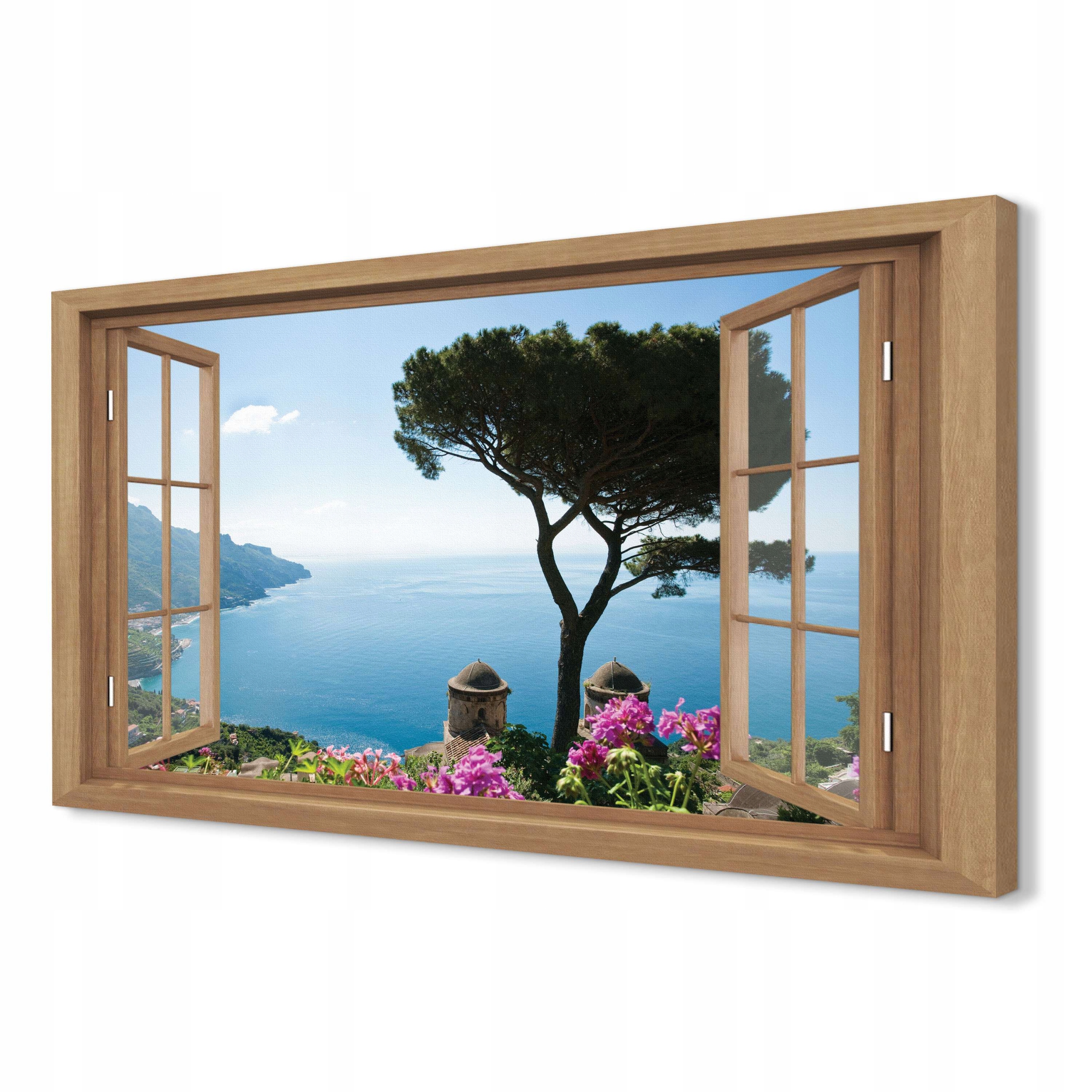 Obrazy drukowane canvas 120x80 Drzewo morze kwiaty • Cena, Opinie ...