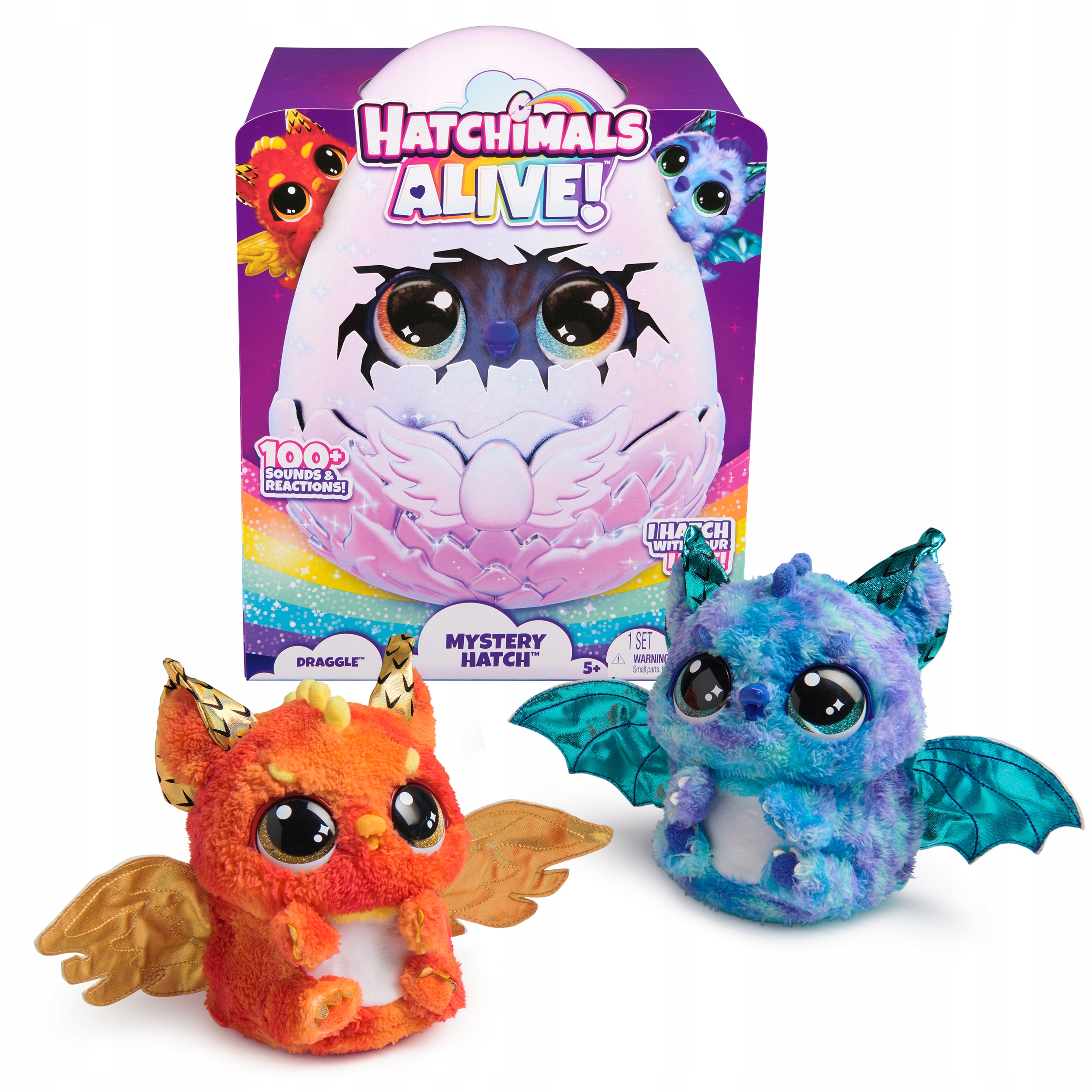 HATCHIMALS ALIVE INTERAKTIVNÍ PLYŠÁK PŘEKVAPENÍ DRAK DRAGGLE VAJÍČKO za 817 Kč - Allegro