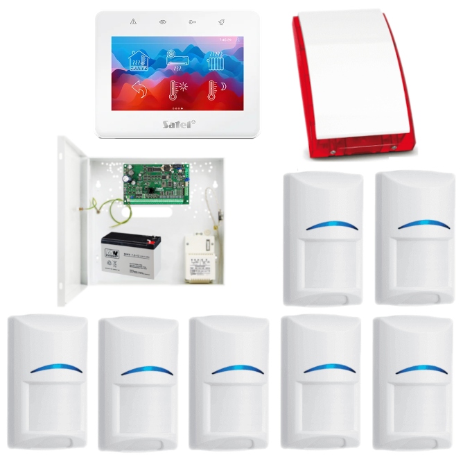 SYSTEM SATEL INTEGRA CZUJKI BOSCH ALARM DOM FIRMA • Cena, Opinie 12833356286 • Allegro