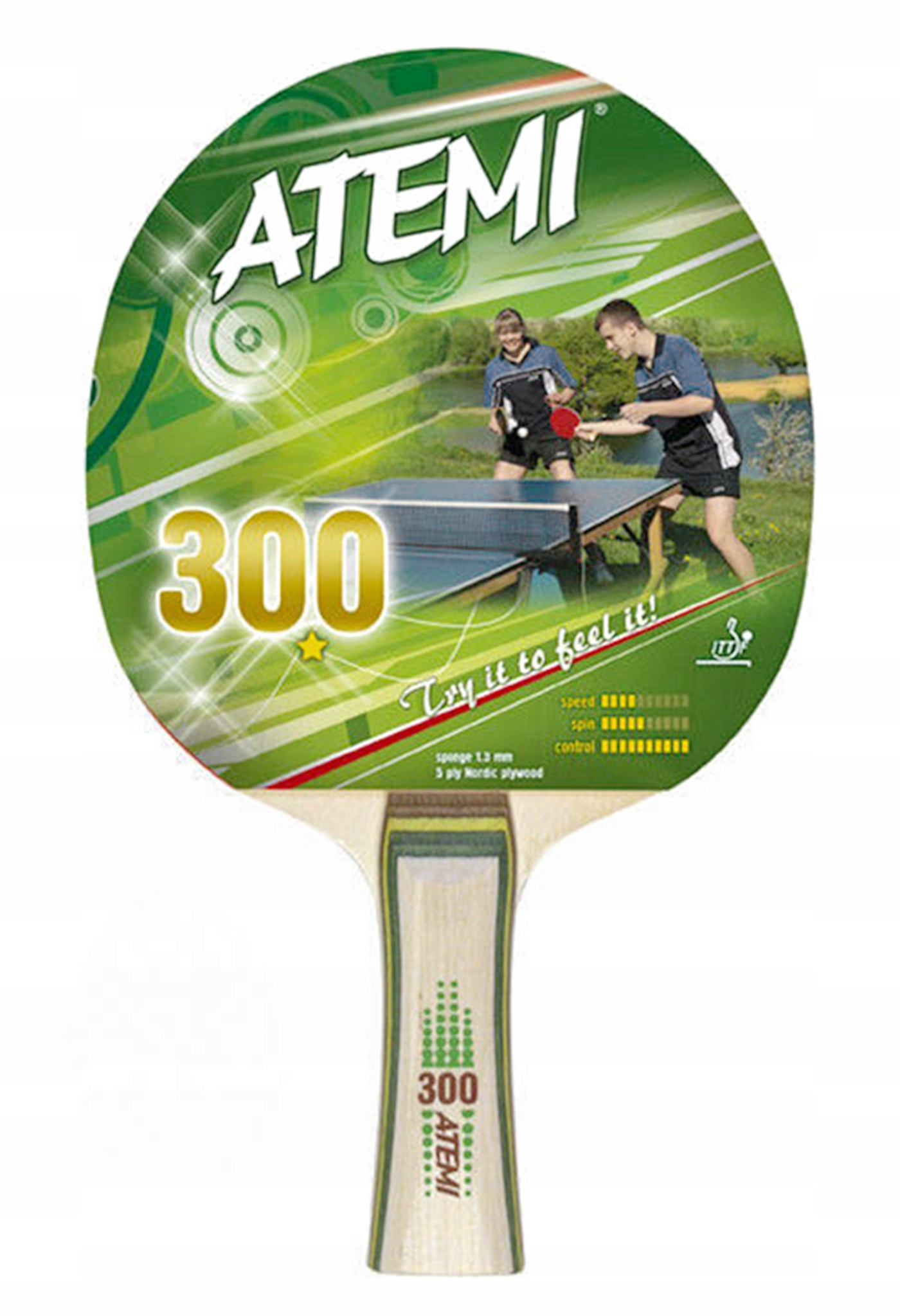 RAKETA PALETKA NA PING-PONG STOLNÝ TENIS ATEMI 300 CV - Allegro