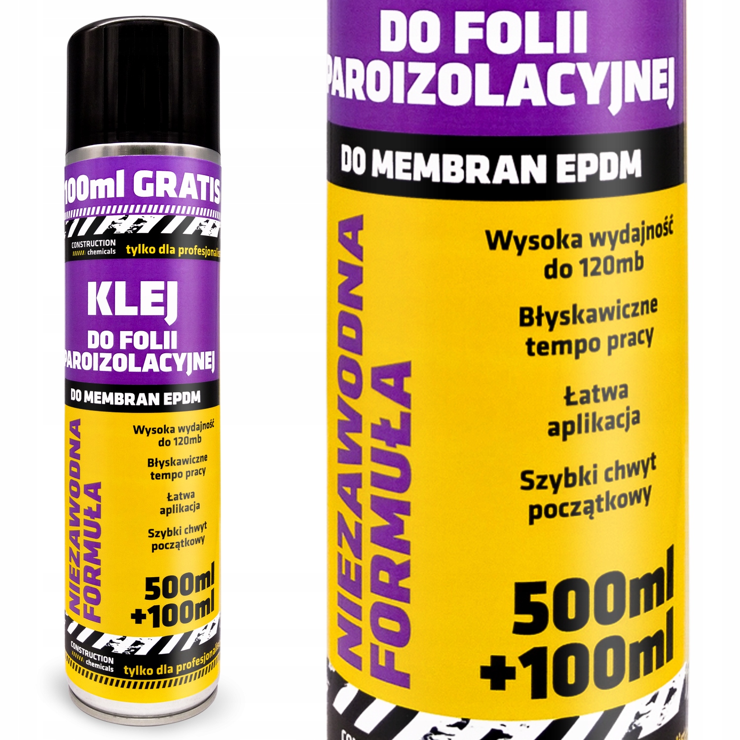 SPRAY Uniwersalny Klej do folii paroizolacyjnej i membran 500+100ml ... SPRAY Uniwersalny Klej do folii paroizolacyjnej i membran 500+100ml ...