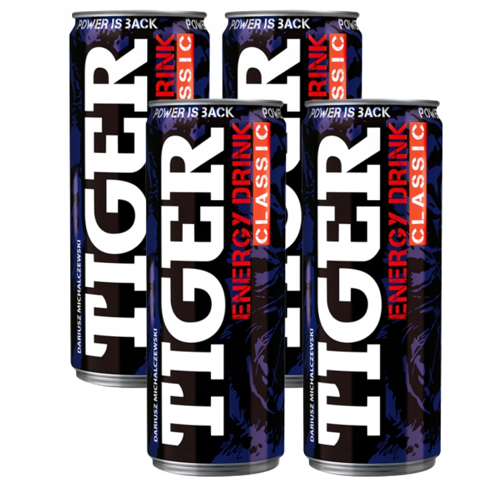 Tiger Energy Drink ZESTAW 4x 250ml 12878164472 - Allegro.pl