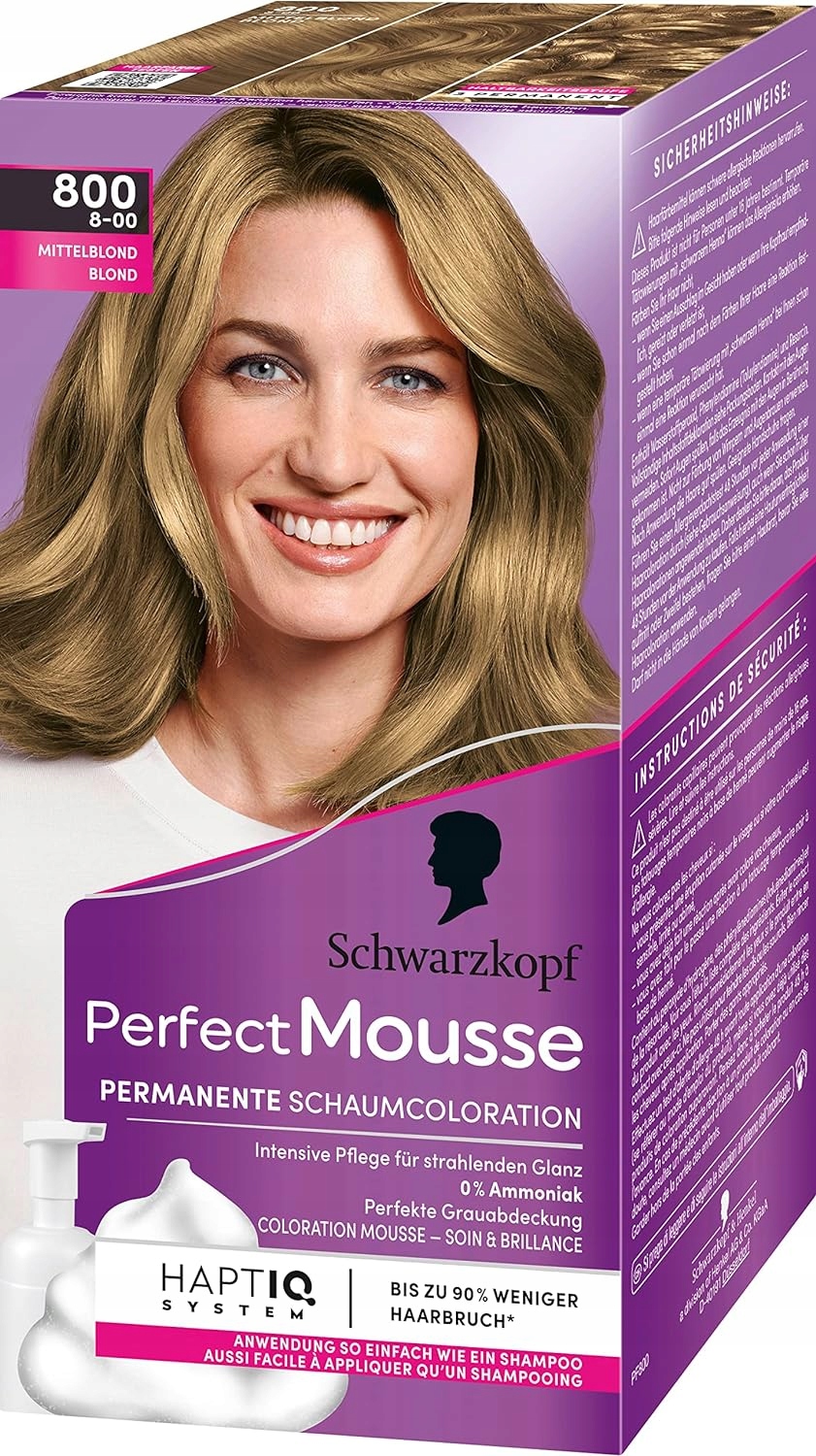SCHWARZKOPF PERFECT MOUSSE NR 800 ŚREDNI BLOND 13685231373 - Allegro.pl