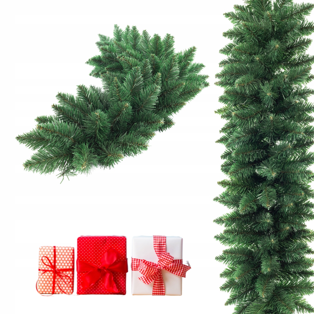 GIRLANDA Vánoční dekorace na schody, krb, stůl hustý 100 cm za 222 Kč - Allegro