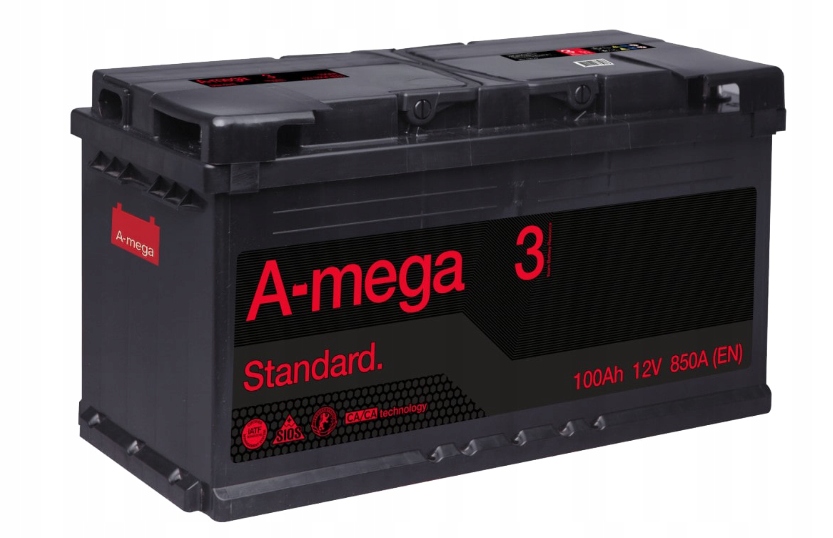Akumulator AMEGA Standard M3 12V 100Ah 850A 4820124633481 za 460.00PLN ...