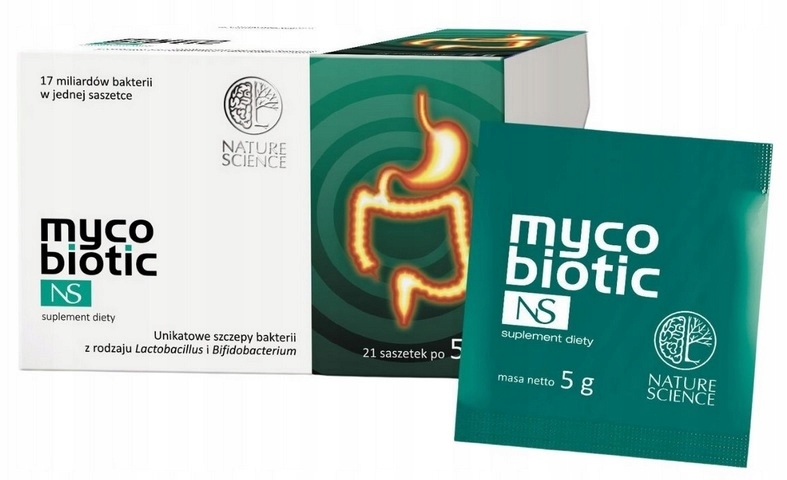 Suplement diety Nature Science Mycobiotic probiotyki saszetki 105 g 21 ...