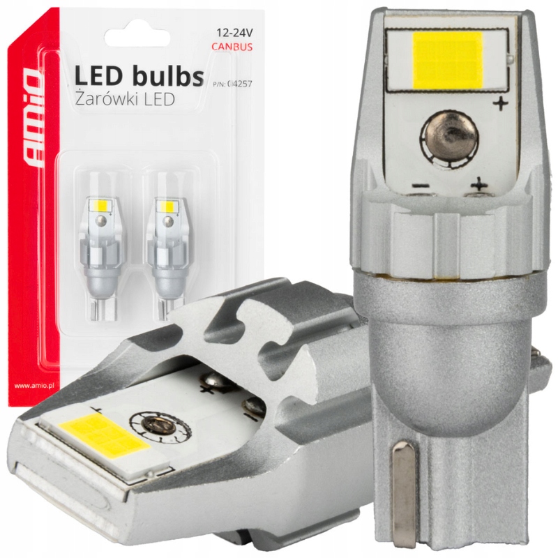 CANBUS T15 W16W LED izzók 2SMD 3570 Fehér 12V 24V AMIO-04257 ...