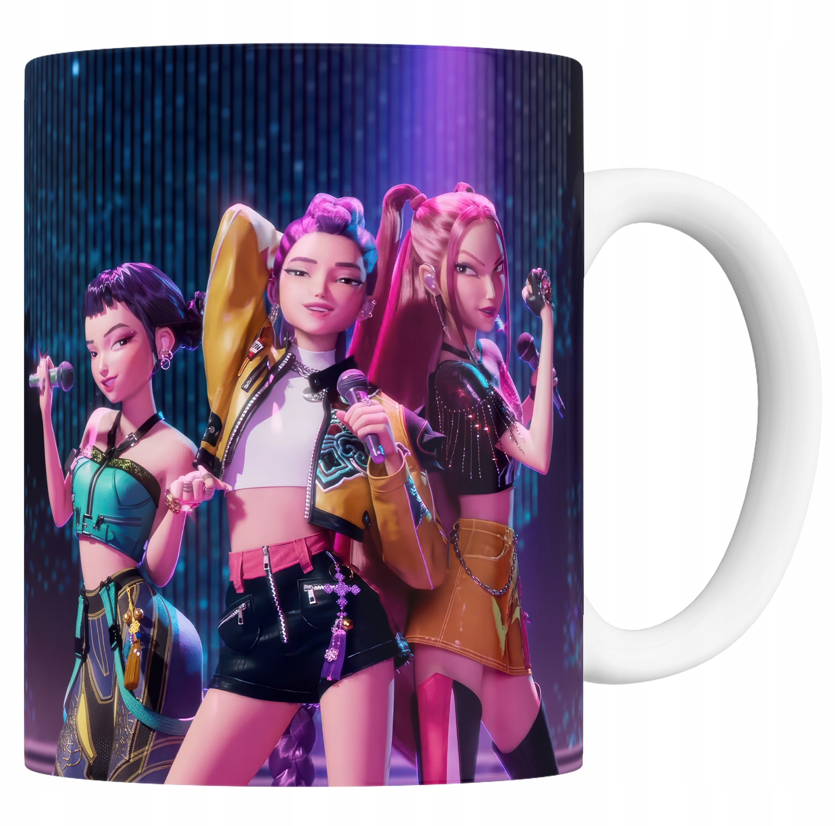 KUBEK 330ml - HUNTRIX KPOP DEMON HUNTERS MIRA RUMI ZOEY PREZENT + IMIĘ ...