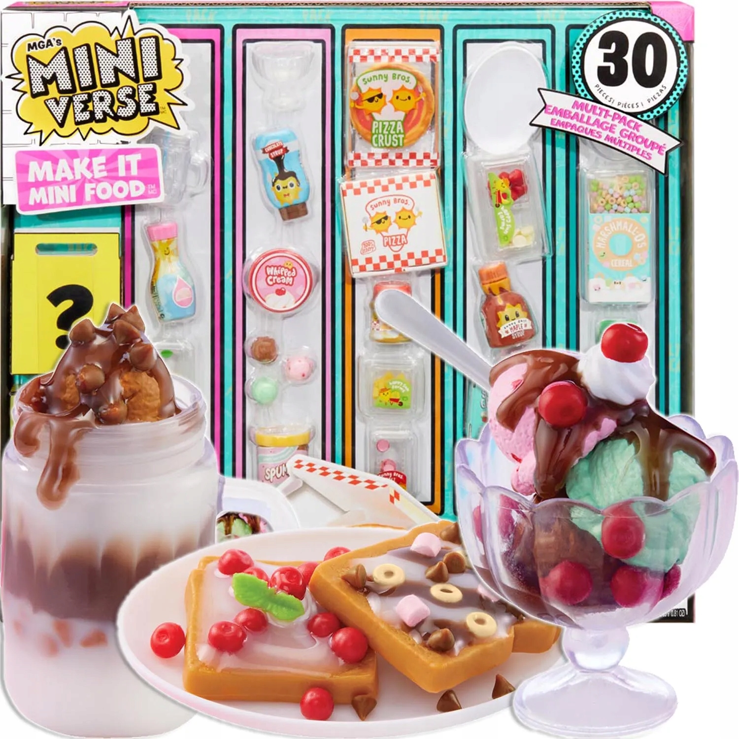 MGA'S MINIVERSE MAKE IT MINI FOOD MULTIPACK 30 EL. 14557824714 - Allegro.pl