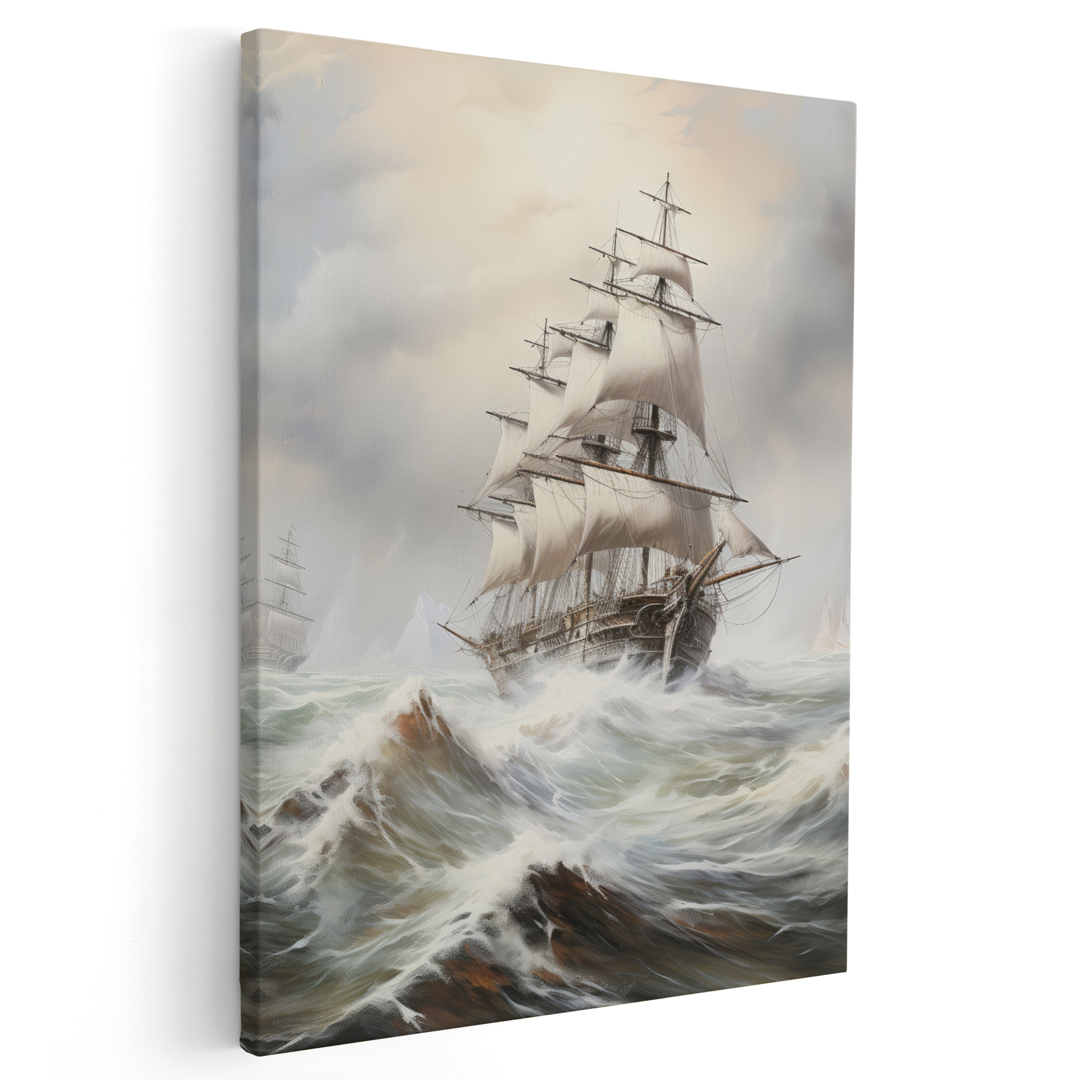 OBRAZY 50x70 cm OBRAZ STATEK ŻAGLOWIEC NA PŁÓTNIE DO SALONU *wiele ...