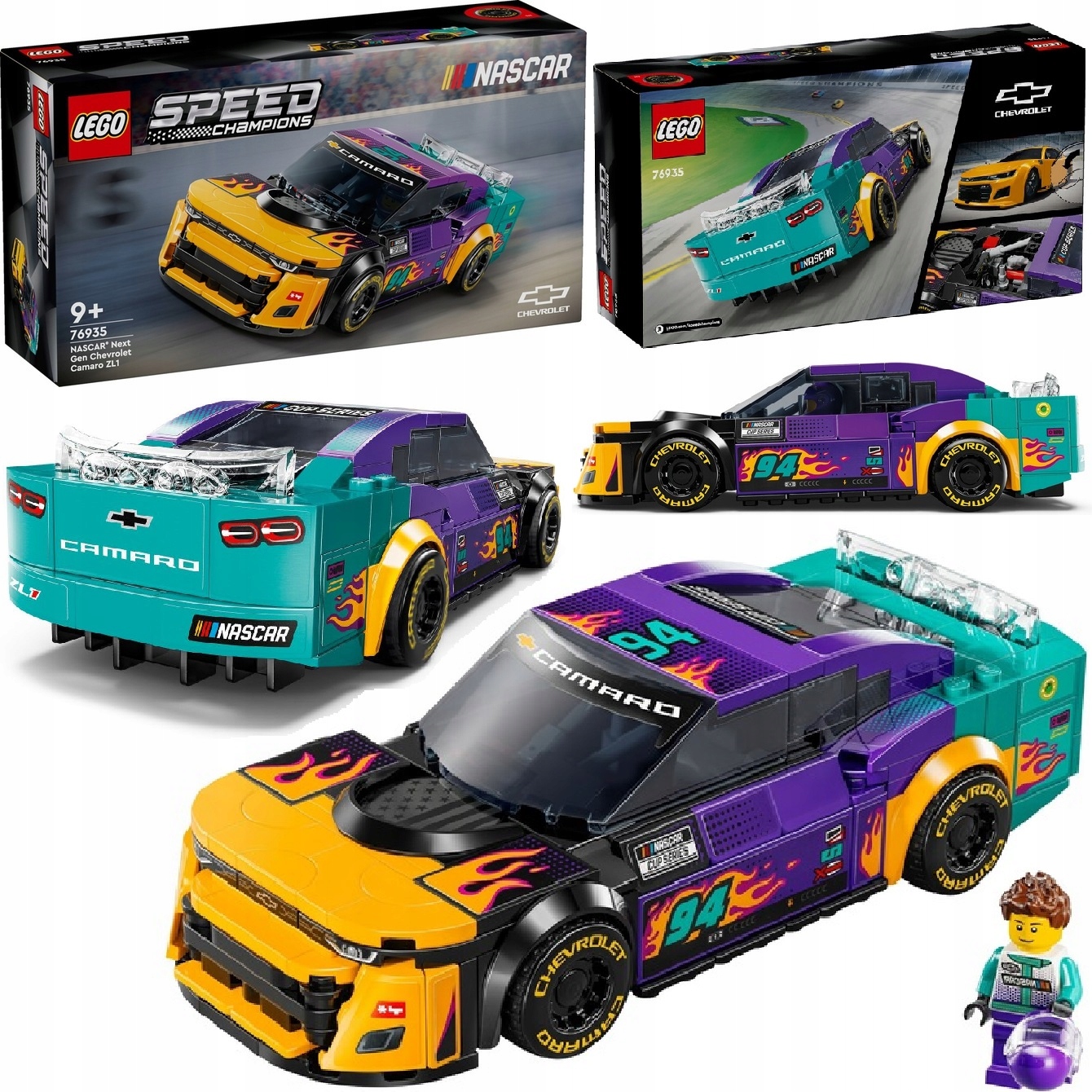 LEGO Speed Champions 76935 NASCAR Chevrolet Camaro ZL1 nowej generacji ...