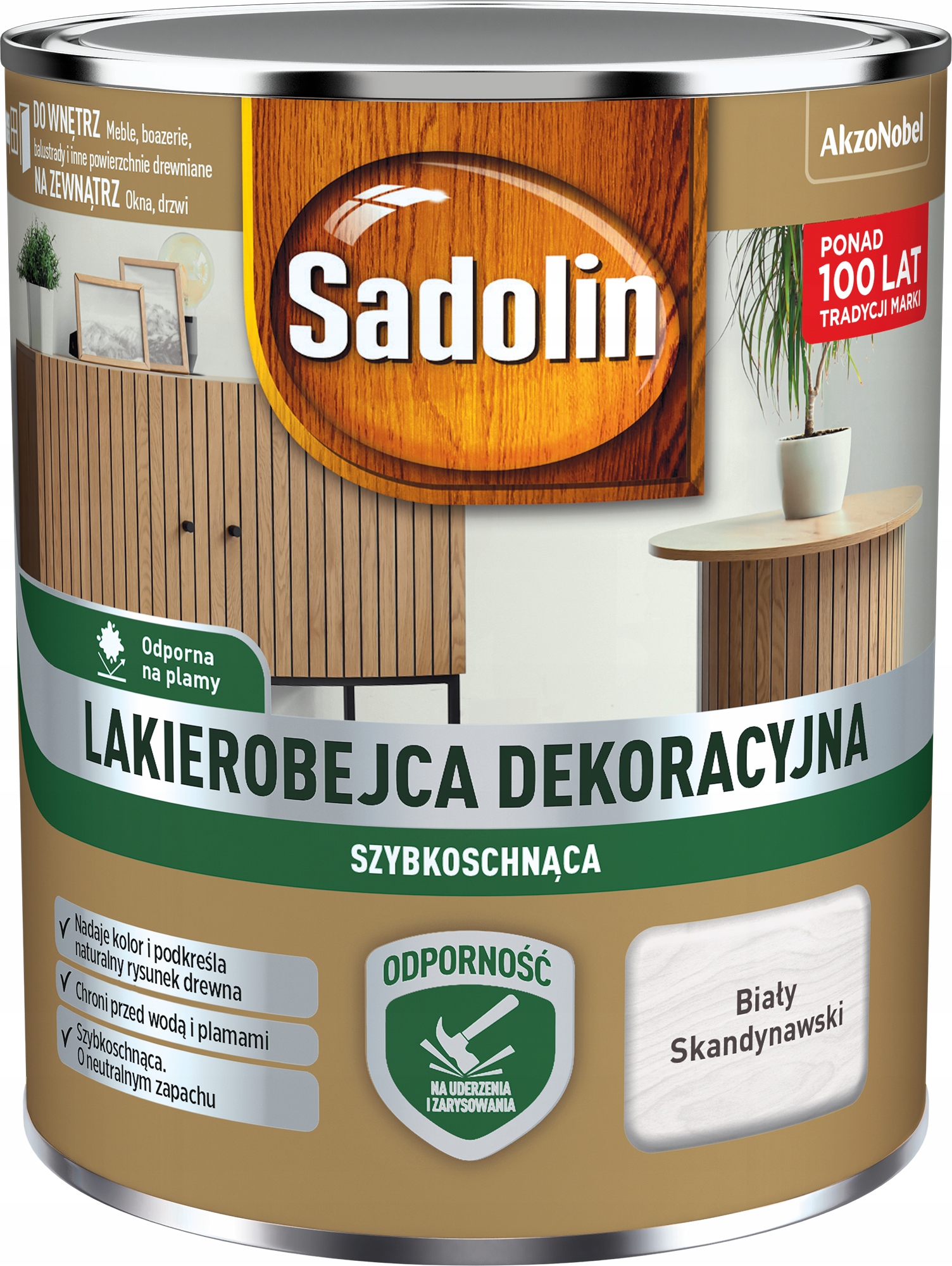 Sadolin Lakierobejca Dekoracyjna Biały skandynawski 0,7L (5904078225011 ...