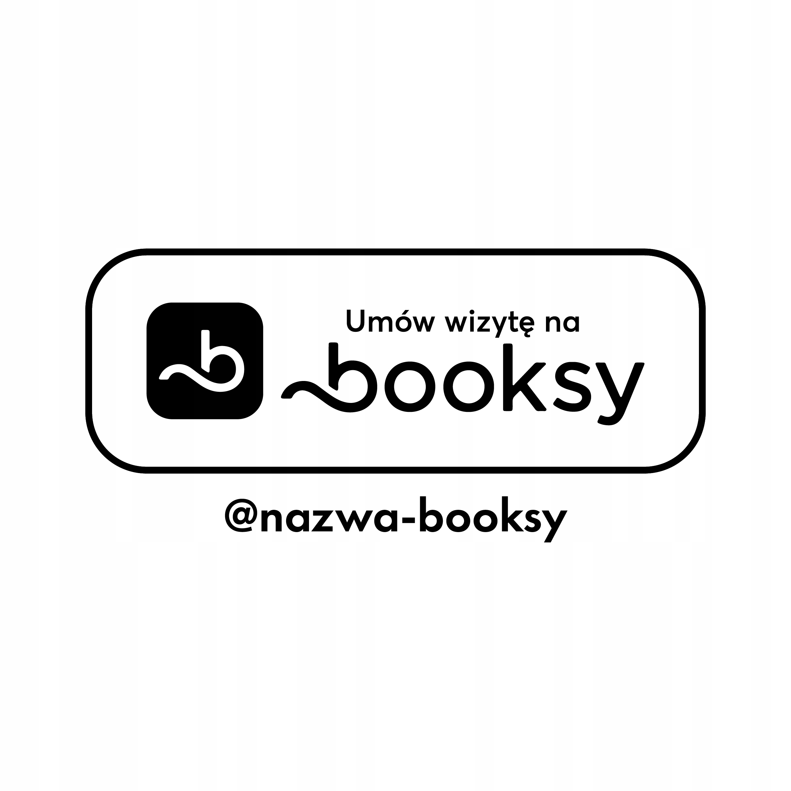 NAKLEJKA NA SZYBĘ Umów wizytę na Booksy | 30x15cm (4055713867811) • Cena, Opinie • Folie i ...