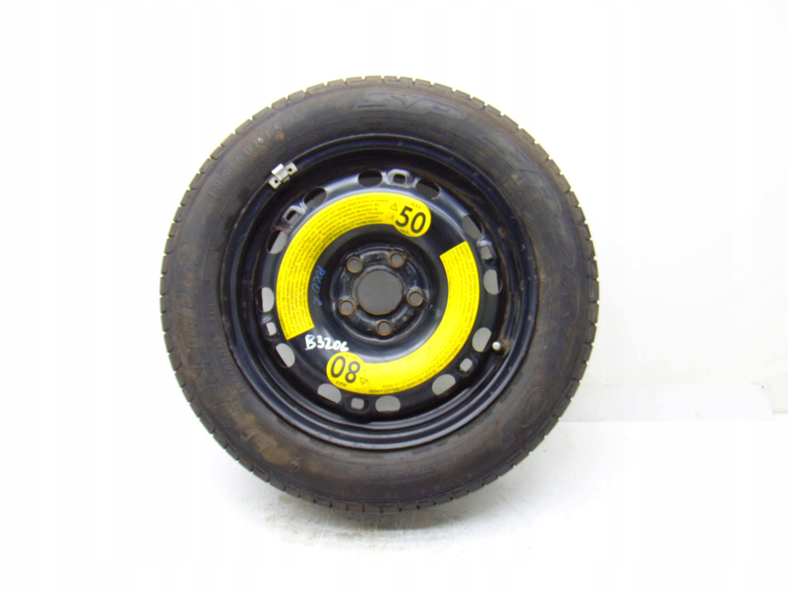 KOŁO DOJAZDOWE ZAPASOWE 185/60 R15 5X100 VW POLO V 6R 6C 6C0601027A za 350.00PLN z Łużna ...