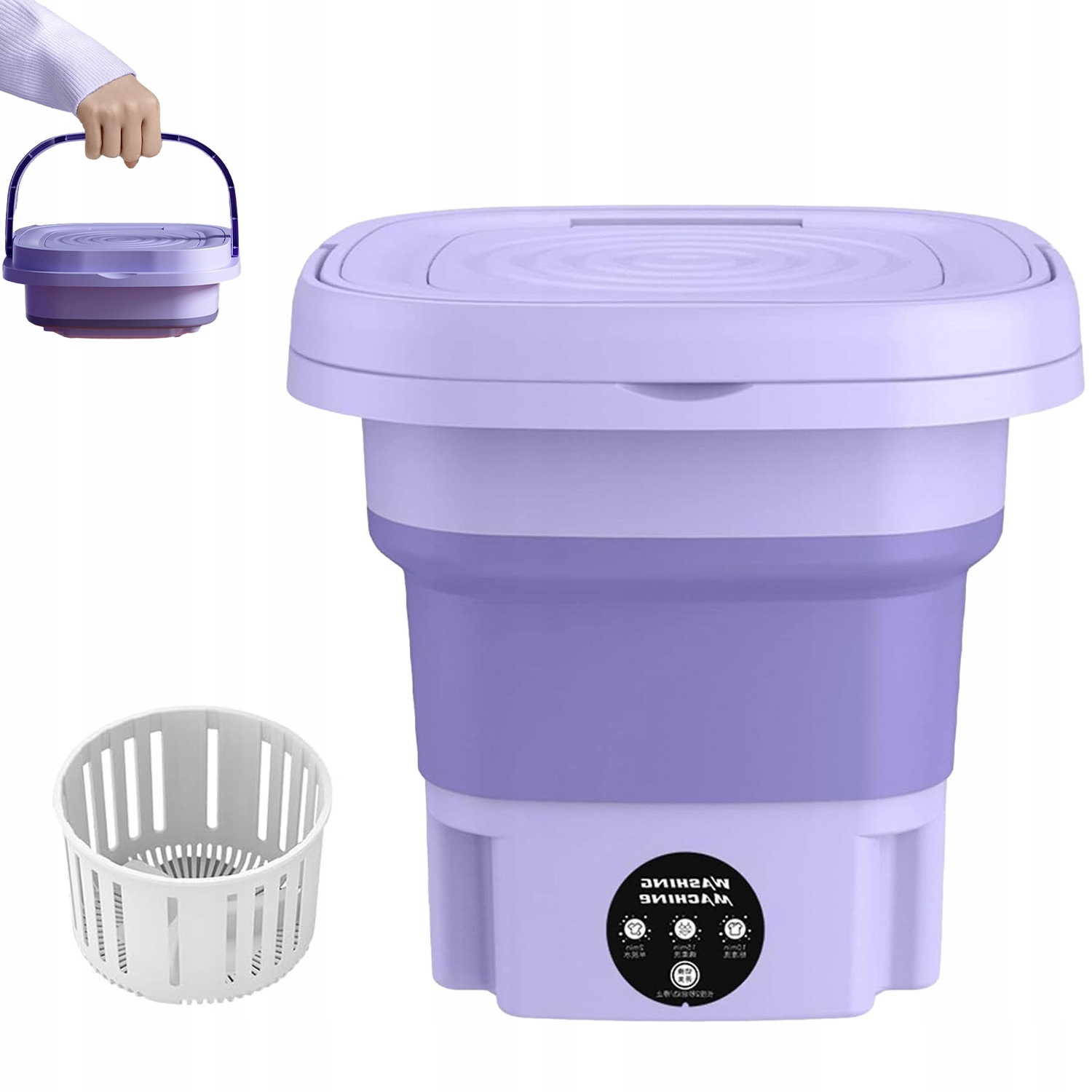 mini automatická pračka MINI PRAČKA 8L TURISTICKÁ MALÁ SKLÁDACÍ PRAČKA ...