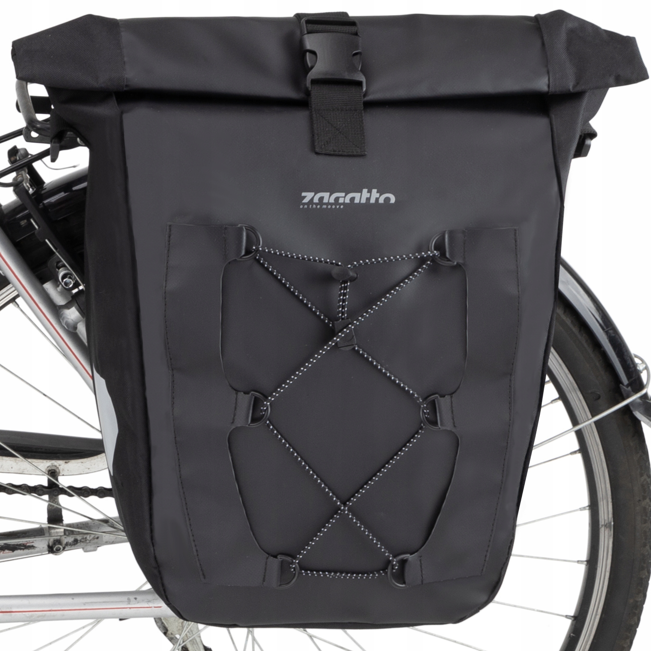 Sakwa rowerowa na bagażnik wodoodporna boczna tylna pojemna duża ...