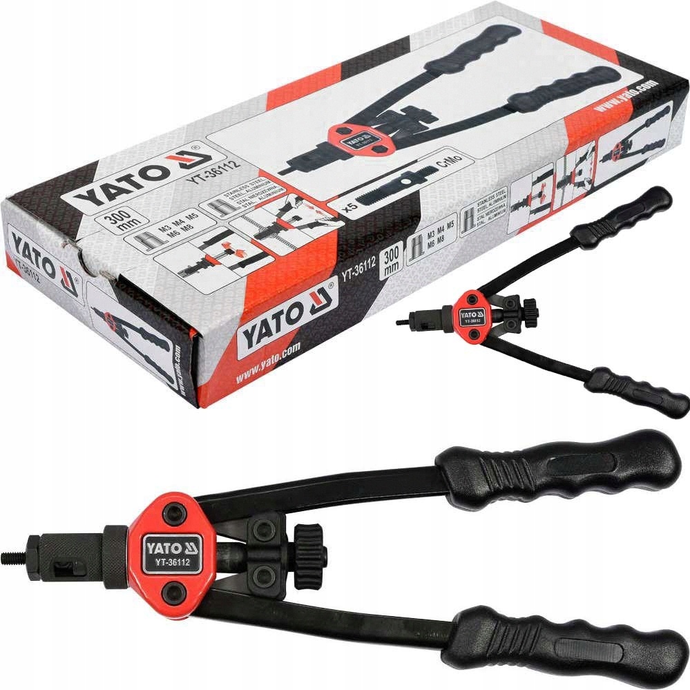 Yato Nitownica ręczna do nitonakrętek M3-M8 YT-36112 5906083009259 za ...
