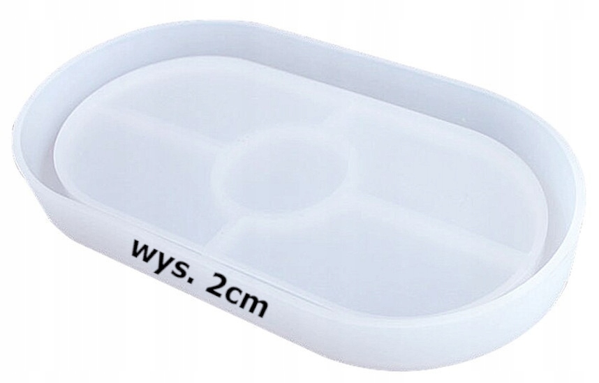 Forma OWAL Z OTOCZKĄ odlewy żywica epoksy gips pol • Cena, Opinie - Allegro