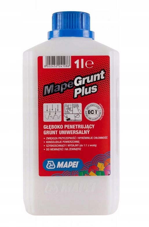MAPEI MAPEGRUNT PLUS 1L Grunt uniwersalny głęboko penetrujący ... MAPEI MAPEGRUNT PLUS 1L Grunt uniwersalny głęboko penetrujący ...