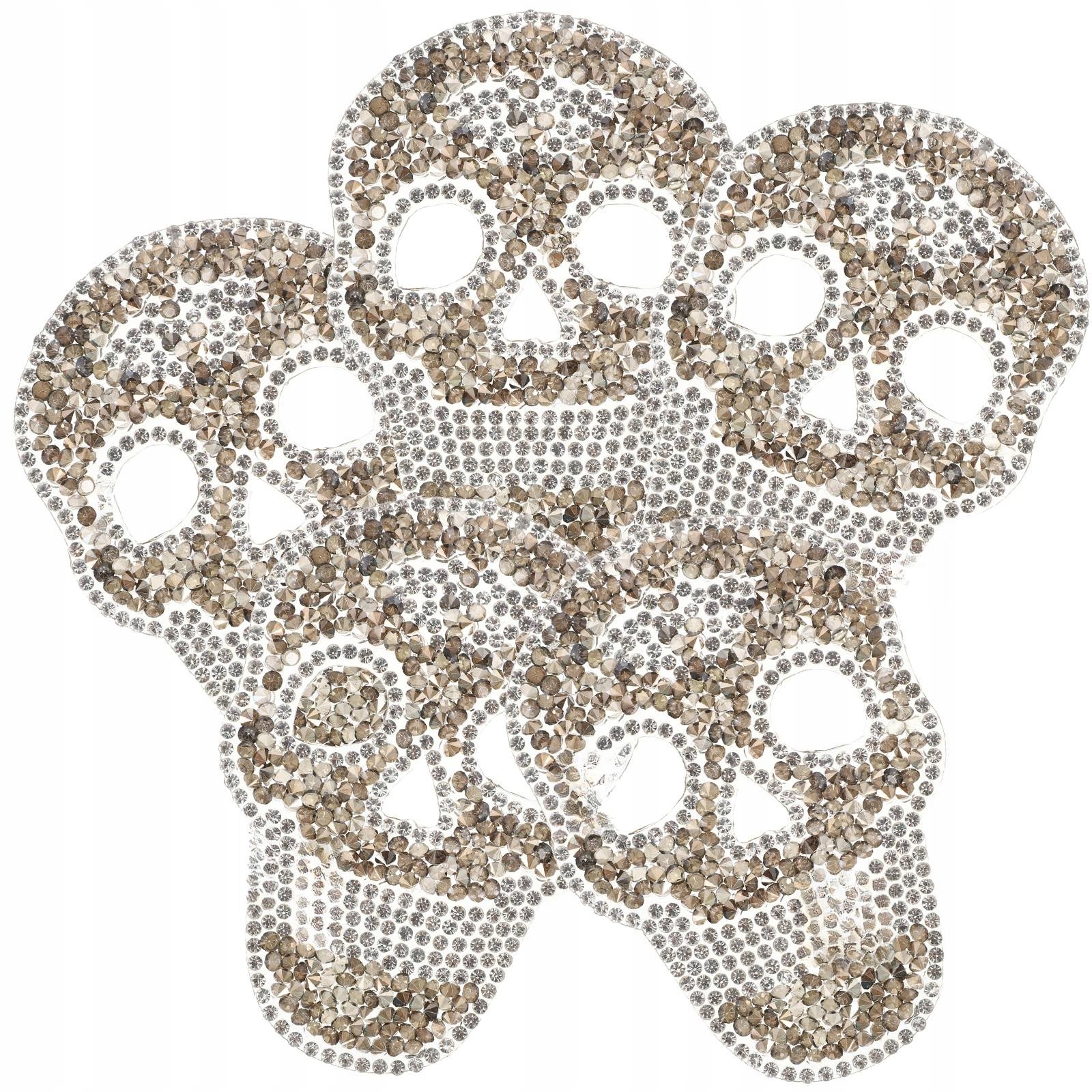 5Pcs Grey Skull Iron-on Multi-Function Back Patches for DIY • Cena ...