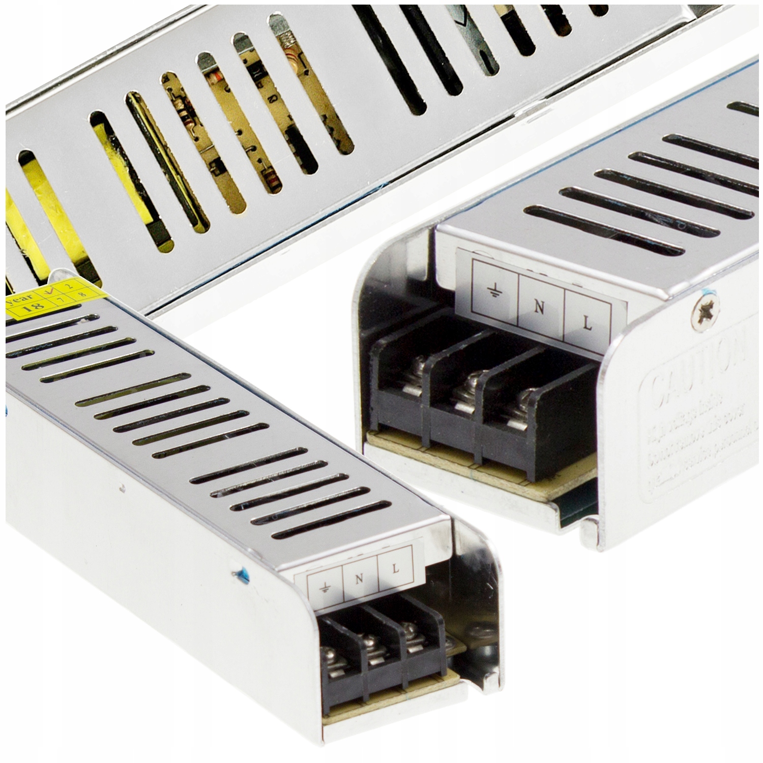 ZASILACZ LED SLIM MODUŁOWY 60W 5A TRANSFORMATOR TAŚM OPRAW LEDOWYCH 12V ...