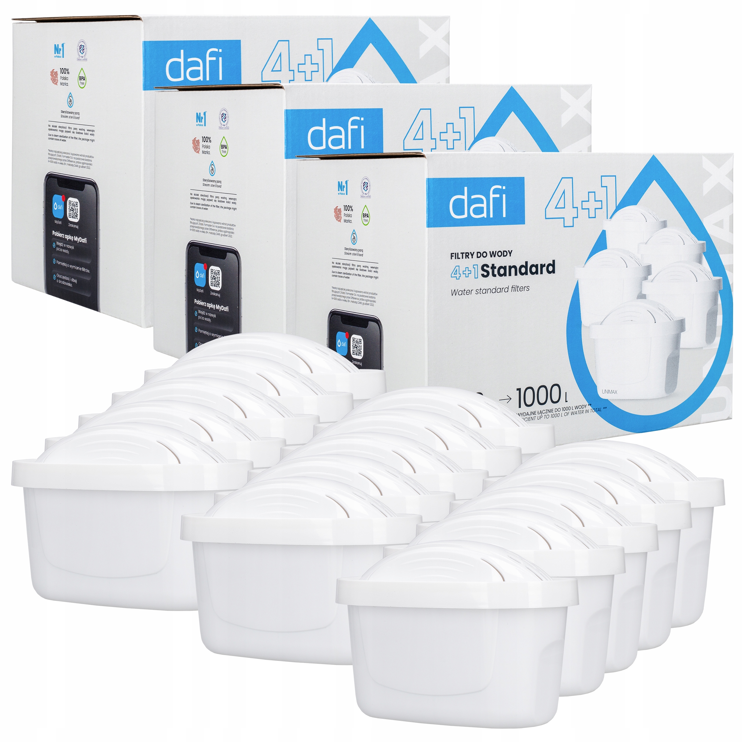 Dafi Unimax szűrők Dafi Crystal Mila kancsóhoz / Dafi vízszűrő 15 db ...