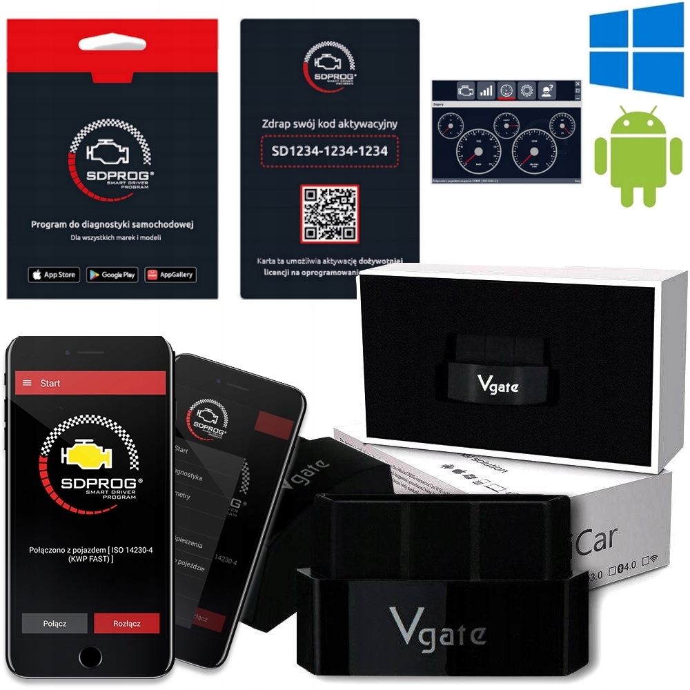 INTERFEJS iCAR3 BT3.0 Bluetooth OBD2 ELM327 SDPROG PROGRAM DIAGNOSTYCZNY PL 5904954300689 za 179 ...