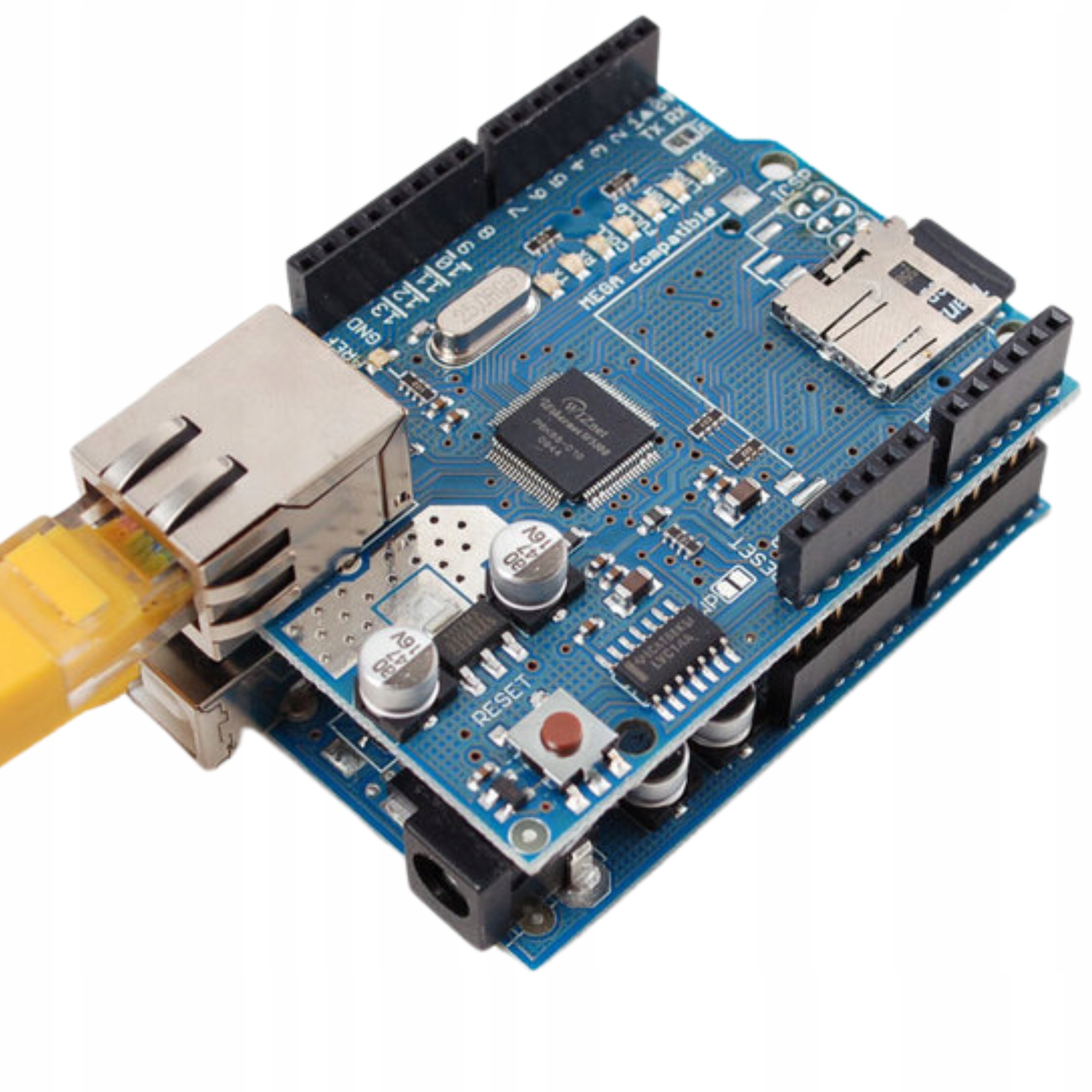 Mikrobot Moduł Ethernet Shield W5100 do Arduino UNO microSD - Sklep ...