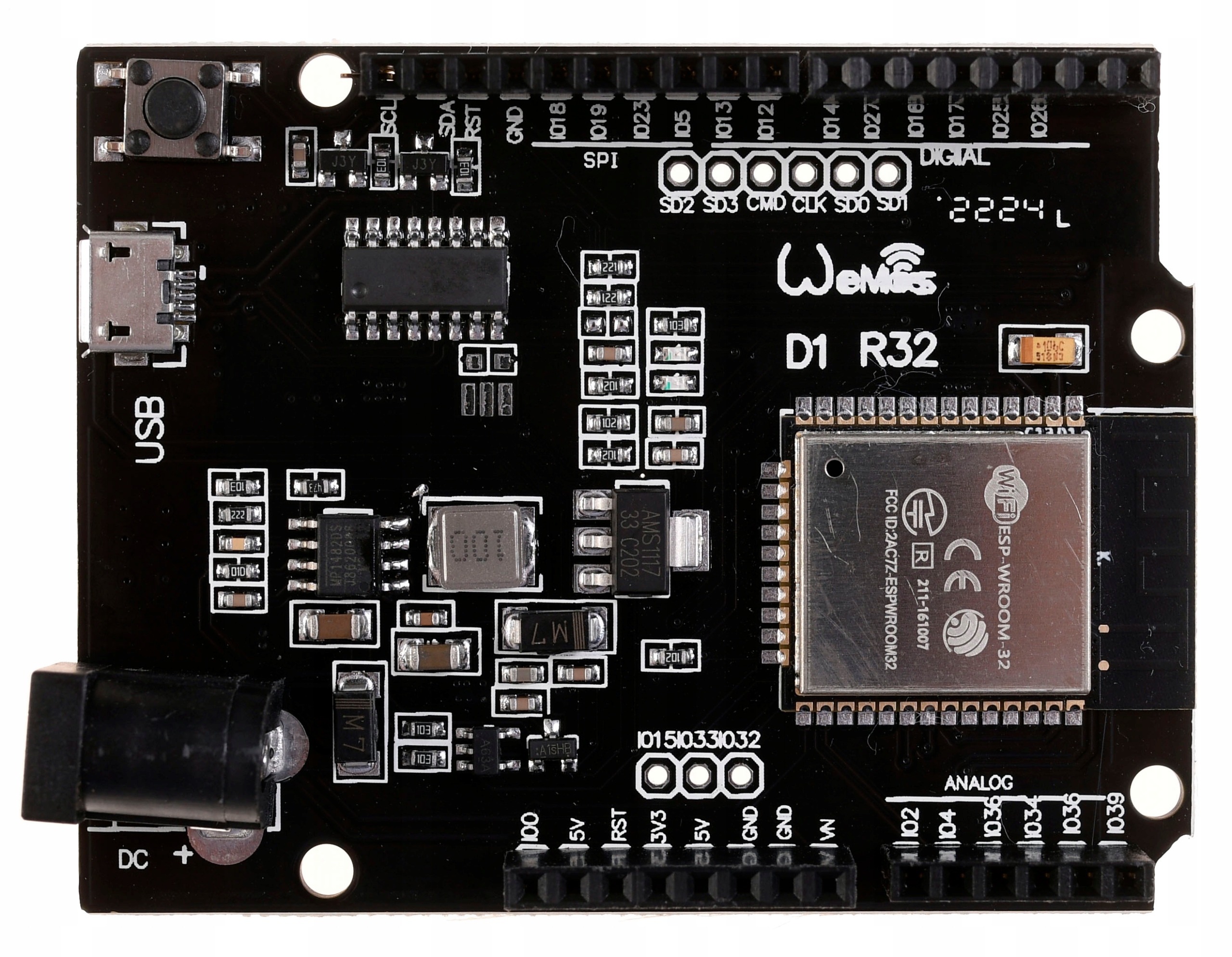 UNO D1 Wemos R32 ESP32 WiFi Bluetooth Arduino USB - docom.com.ua