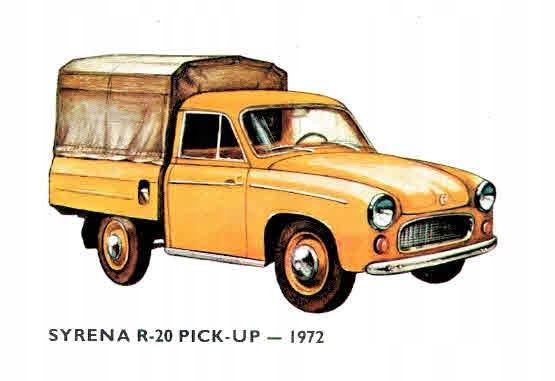 Pocztówka Syrena R-20 Pick-up 1972 Wróblewski • Cena, Opinie ...