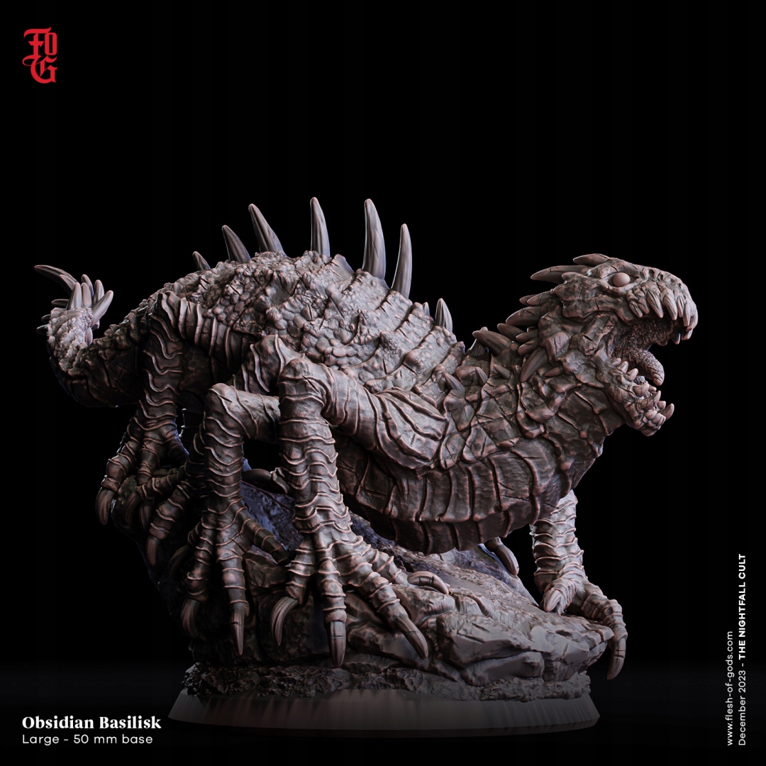 Obsidian Basilisk Figurka RPG DnD Pathfinder - Stan: Nowy 89.99PLN ...
