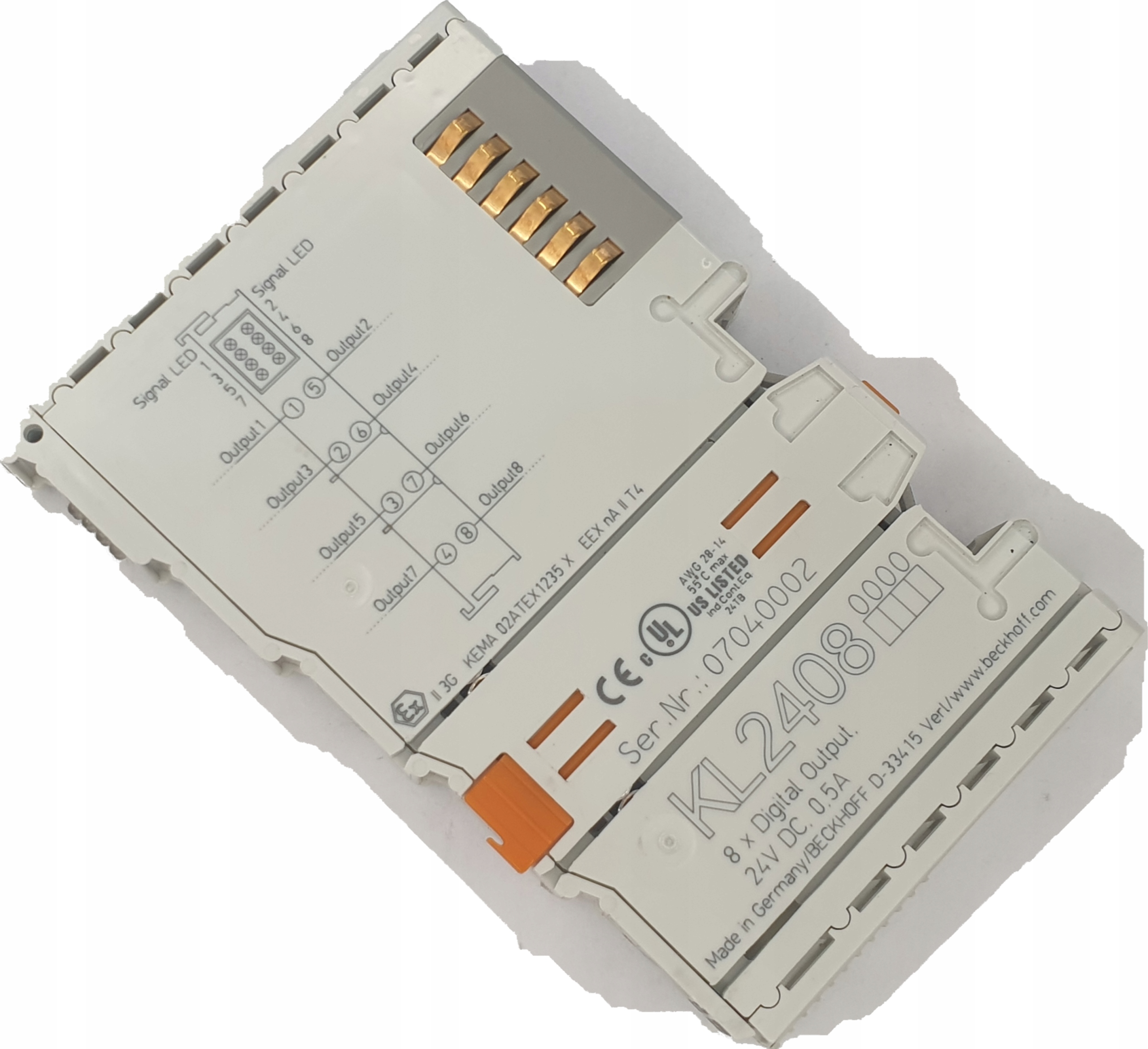 moduł / karta 8 x Digital Output 24V DC 0,5A # BECKHOFF KL2408 (KL2408 ...