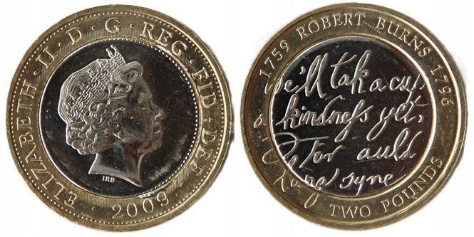 Moneta 2 funt z 2009 roku • Cena, Opinie • Wielka Brytania 17465163747 ...