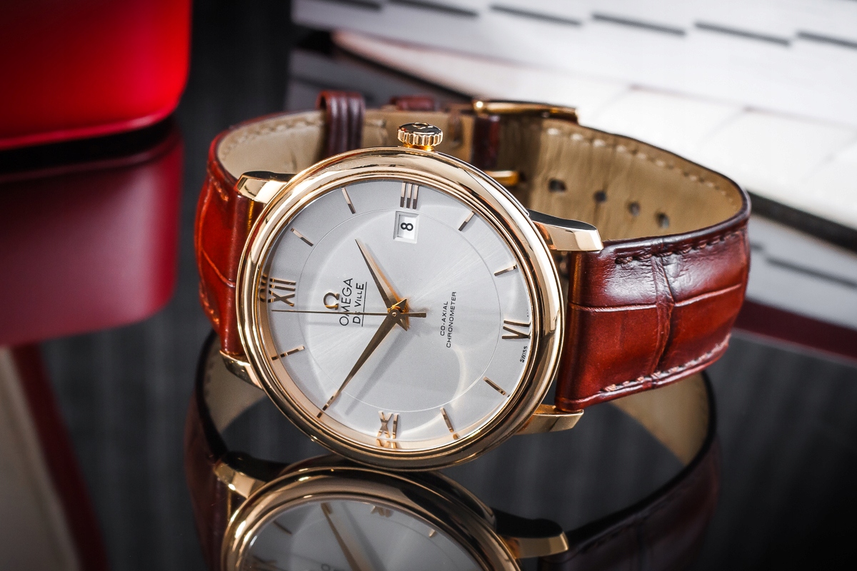 OMEGA DE VILLE PRESTIGE AUTOMATIC CO-AXIAL COSC 18K WAGA 77g 39,5MM/KPL • Cena, Opinie • Męskie ...