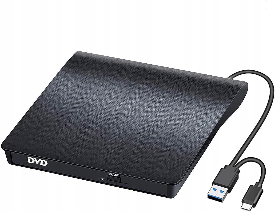 Zewnętrzny napęd CD/DVD USB 3.0 & Type-C, przenośny nagrywarka CD DVD ... Zewnętrzny napęd CD/DVD USB 3.0 & Type-C, przenośny nagrywarka CD DVD ...