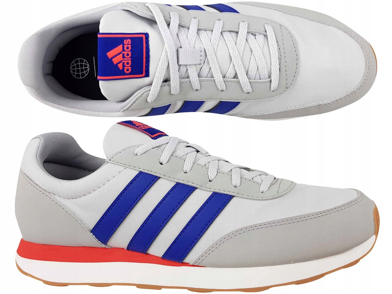 ADIDAS RUN 60S 3.0 HP2261 RACER BUTY MĘSKIE SZARE (4066748799329 ...