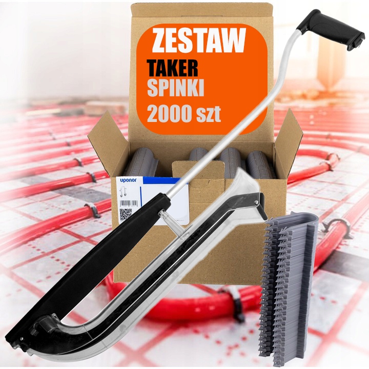 TAKER DO PODŁOGÓWKI UPONOR TACKER CAPRICORN + 2000 szt SPINKI DO ...
