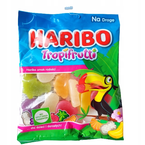 Żelki ZELKI TROPIFRUTTI Haribo 85 g • Cena, Opinie - Allegro