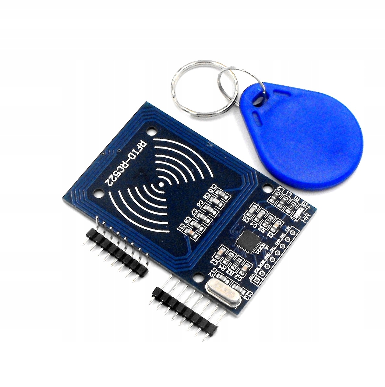 Moduł czytnika RFID RC522 13,56MHz + karta + brelok - Sklep, Opinie ...